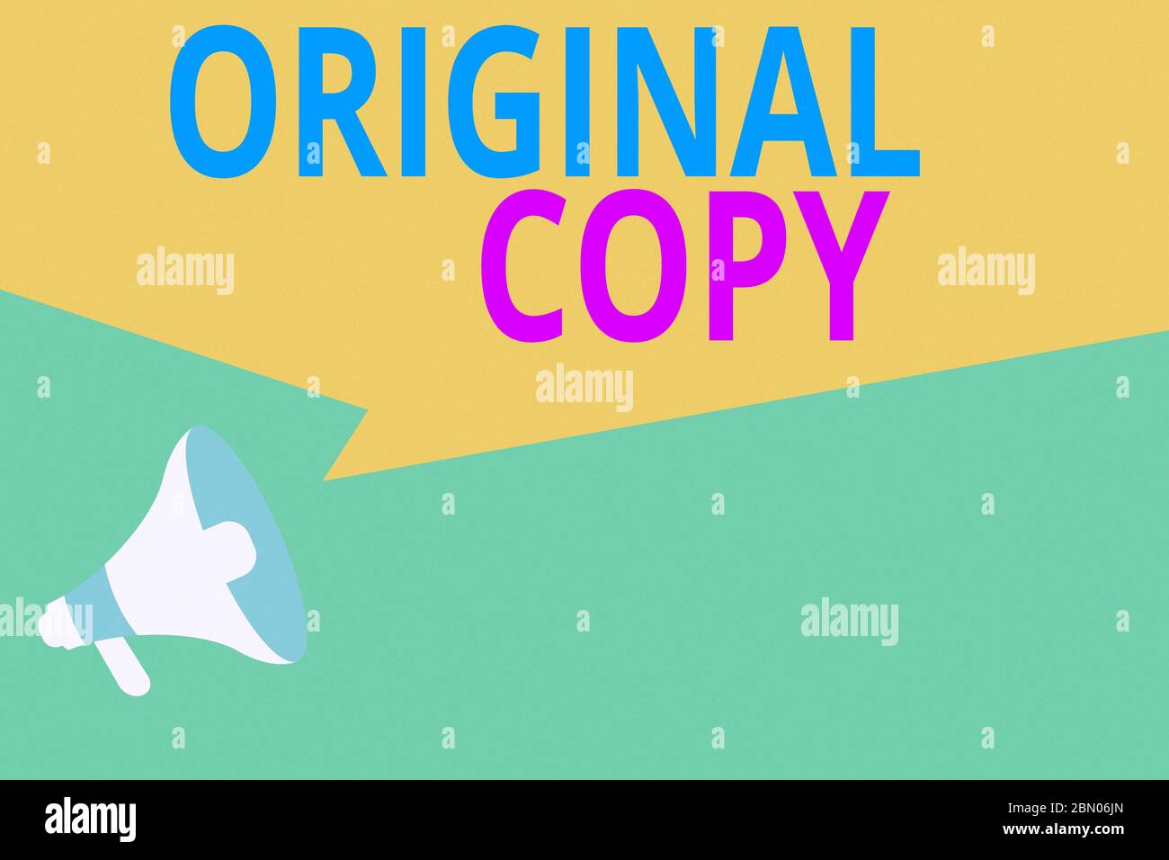 Conceptual hand writing showing Original Copy. Concept meaning Main ...