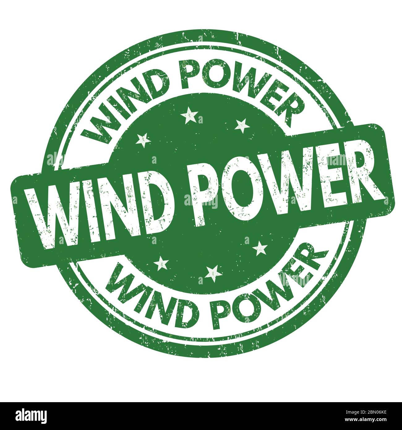 Wind power sign or stamp on white background, vector illustration Stock ...