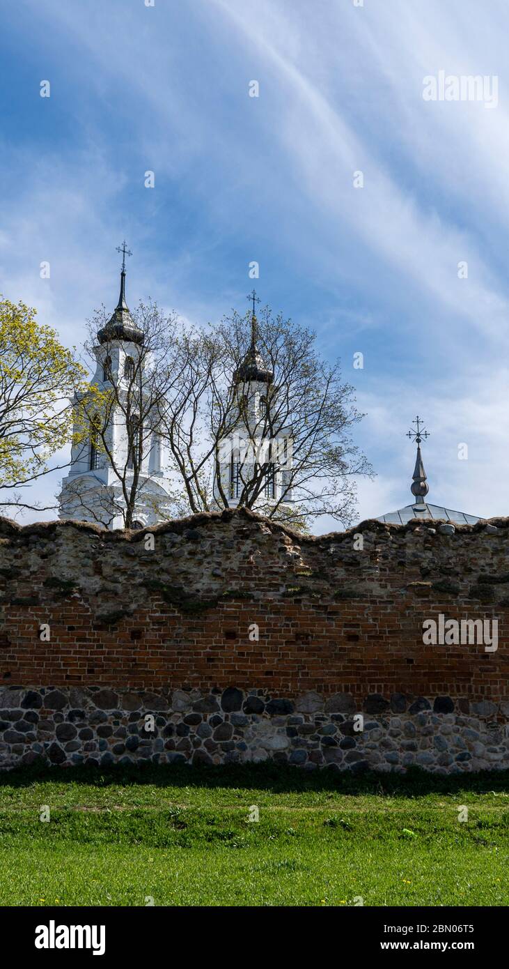 Ludza Medieval Castle Ruins on a Hill Between Big Ludza Lake and Small ...