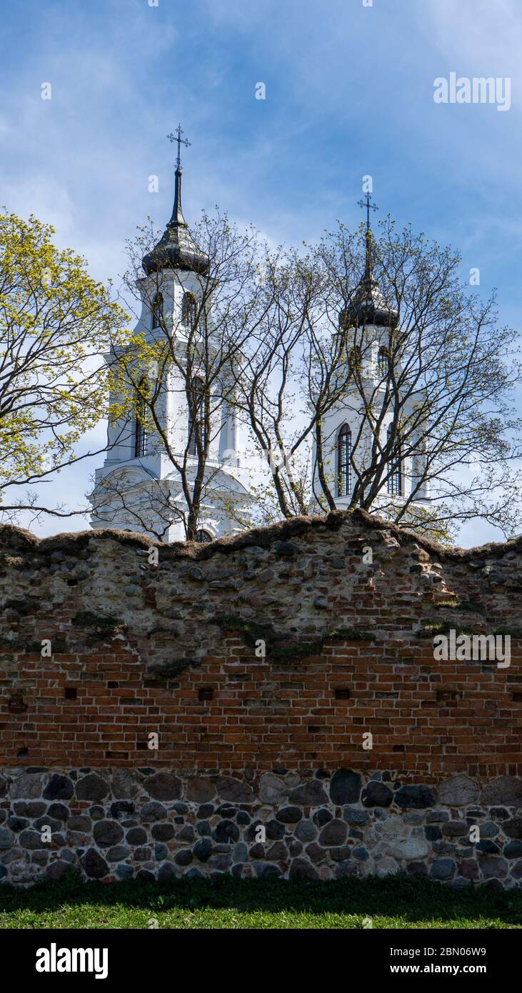 Ludza Medieval Castle Ruins on a Hill Between Big Ludza Lake and Small ...