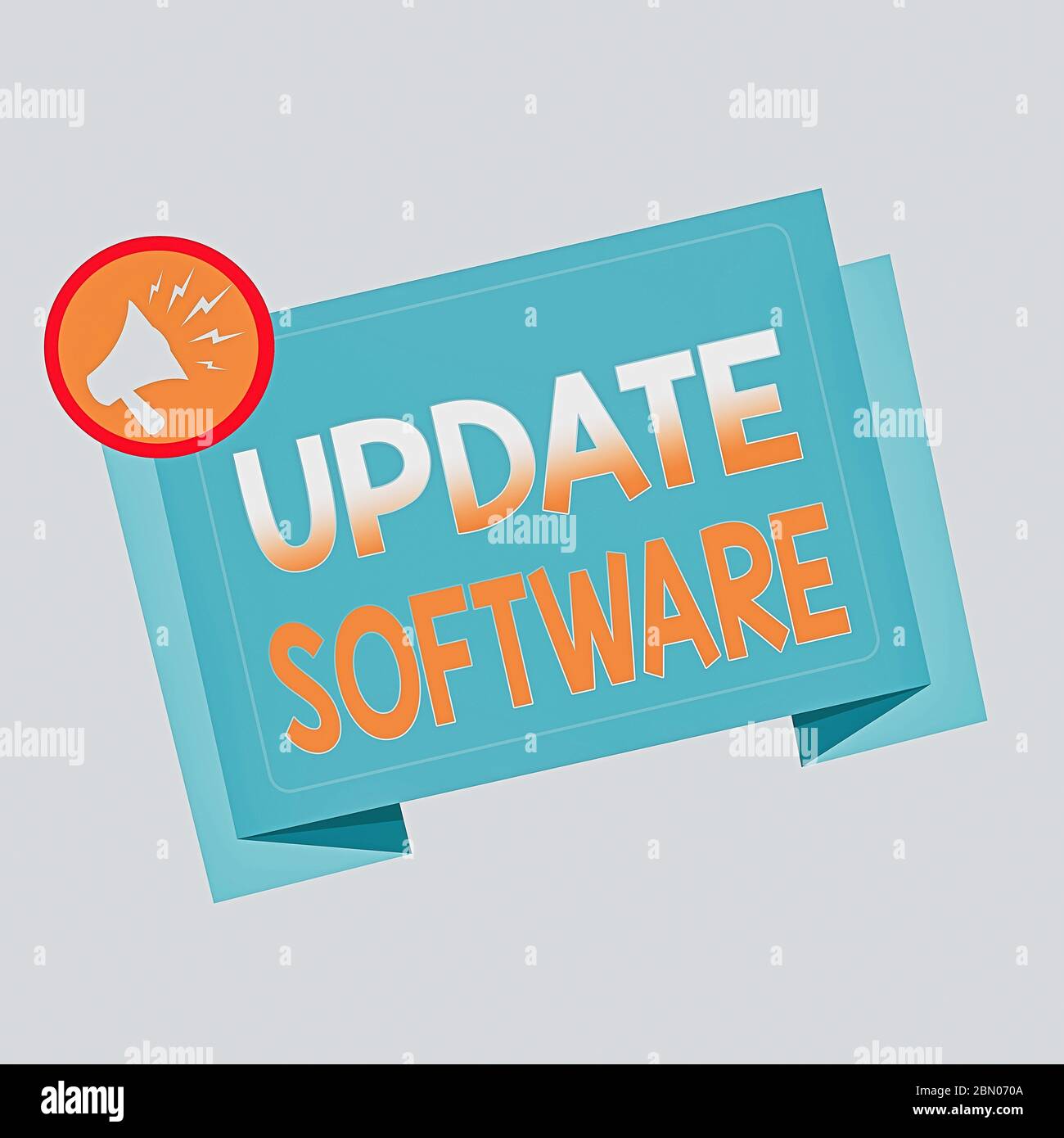 Text sign showing Update Software. Business photo text replacing program with a newer version of ...