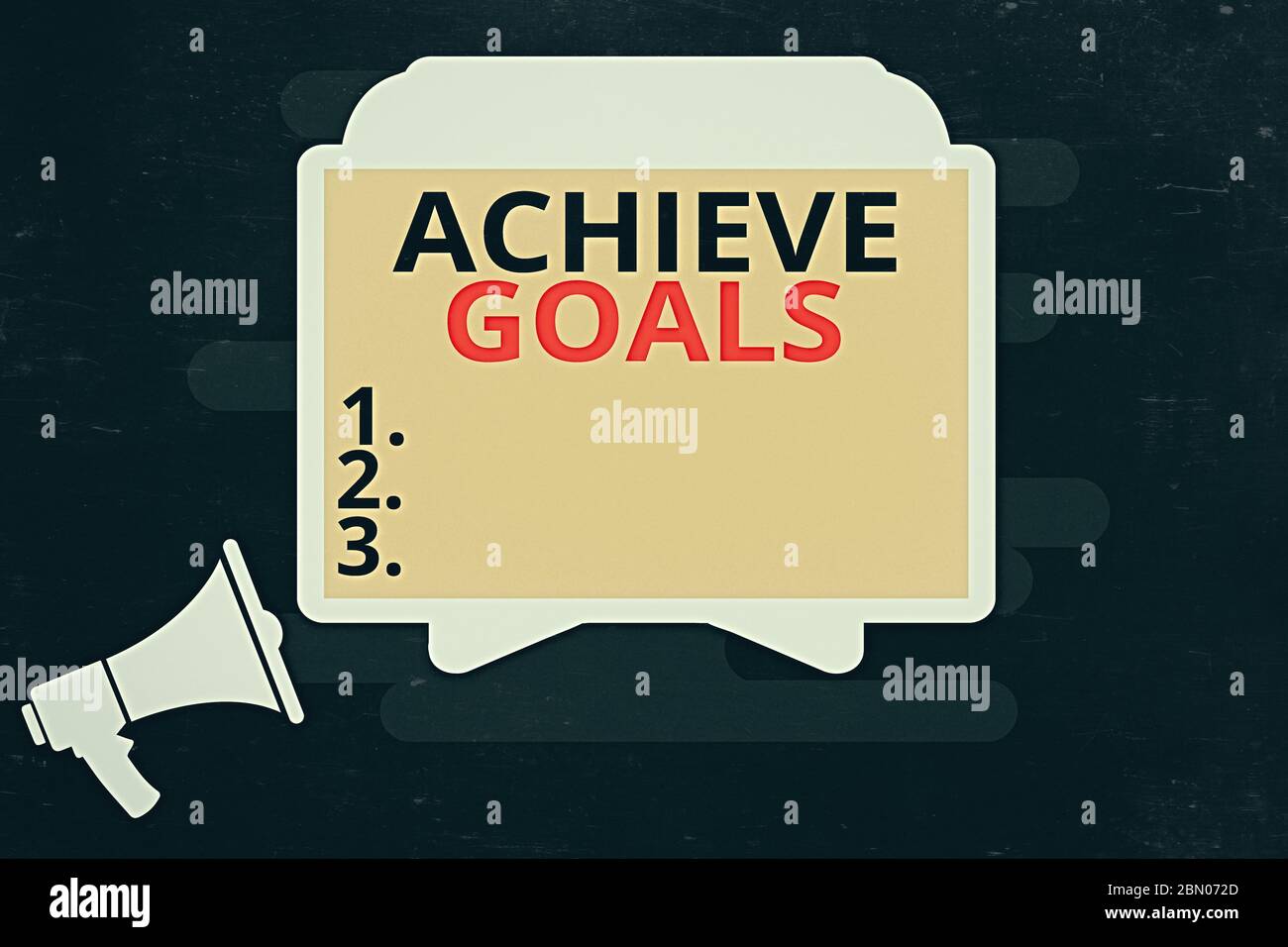 Handwriting text Achieve Goals. Conceptual photo Results oriented Reach ...