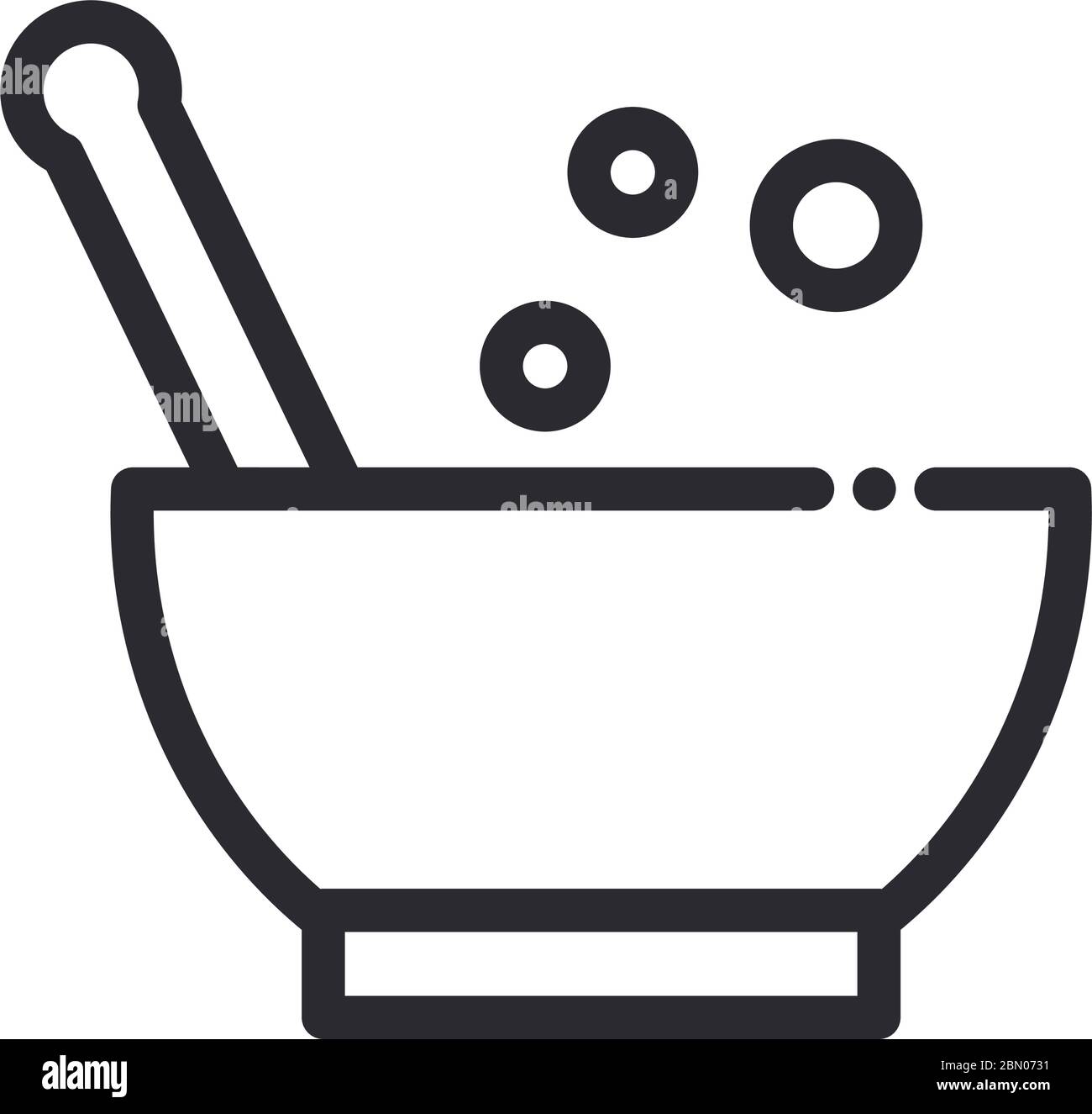 mortar equipment laboratory science and research vector illustration ...