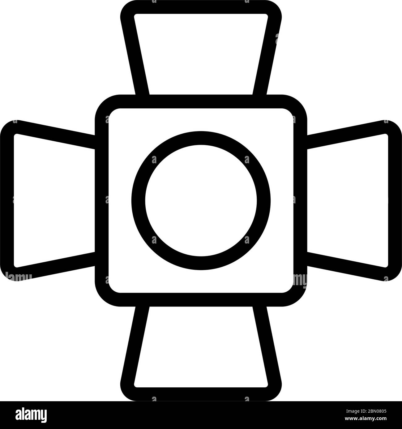 professional led spotlight icon vector outline illustration Stock ...