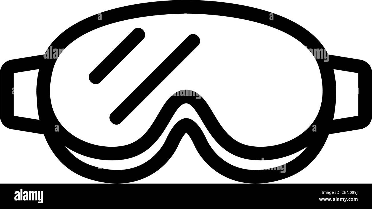 protective safe eye mask icon vector outline illustration Stock Vector ...