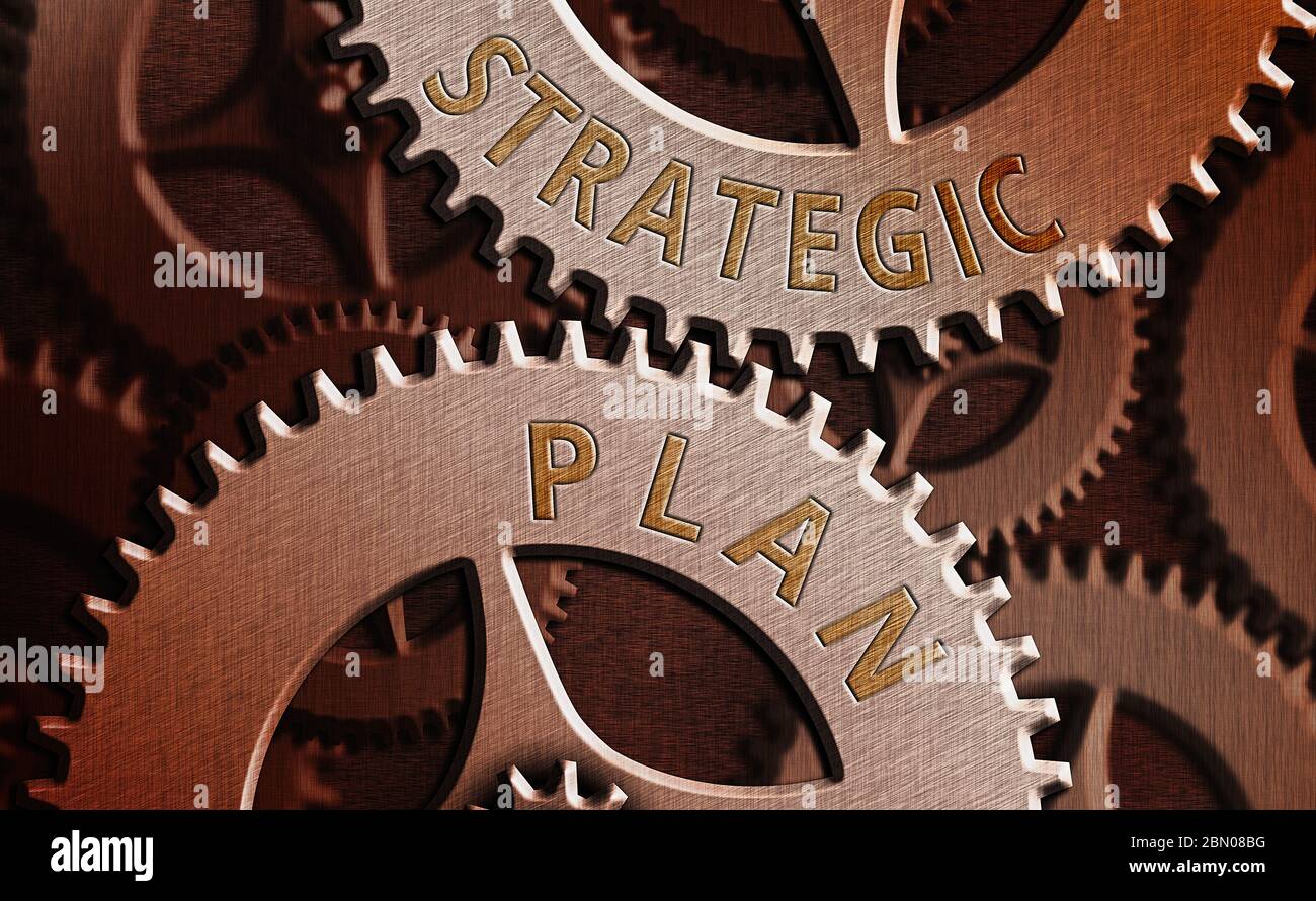 Text sign showing Strategic Plan. Business photo showcasing A process ...