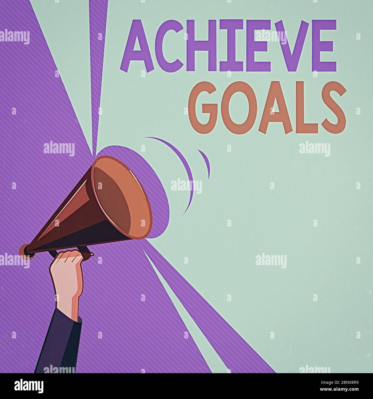 Text sign showing Achieve Goals. Business photo showcasing Results ...