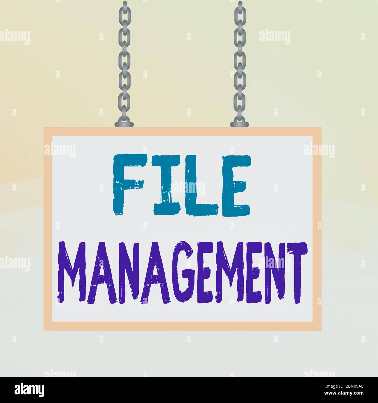 Writing note showing File Management. Business concept for computer ...