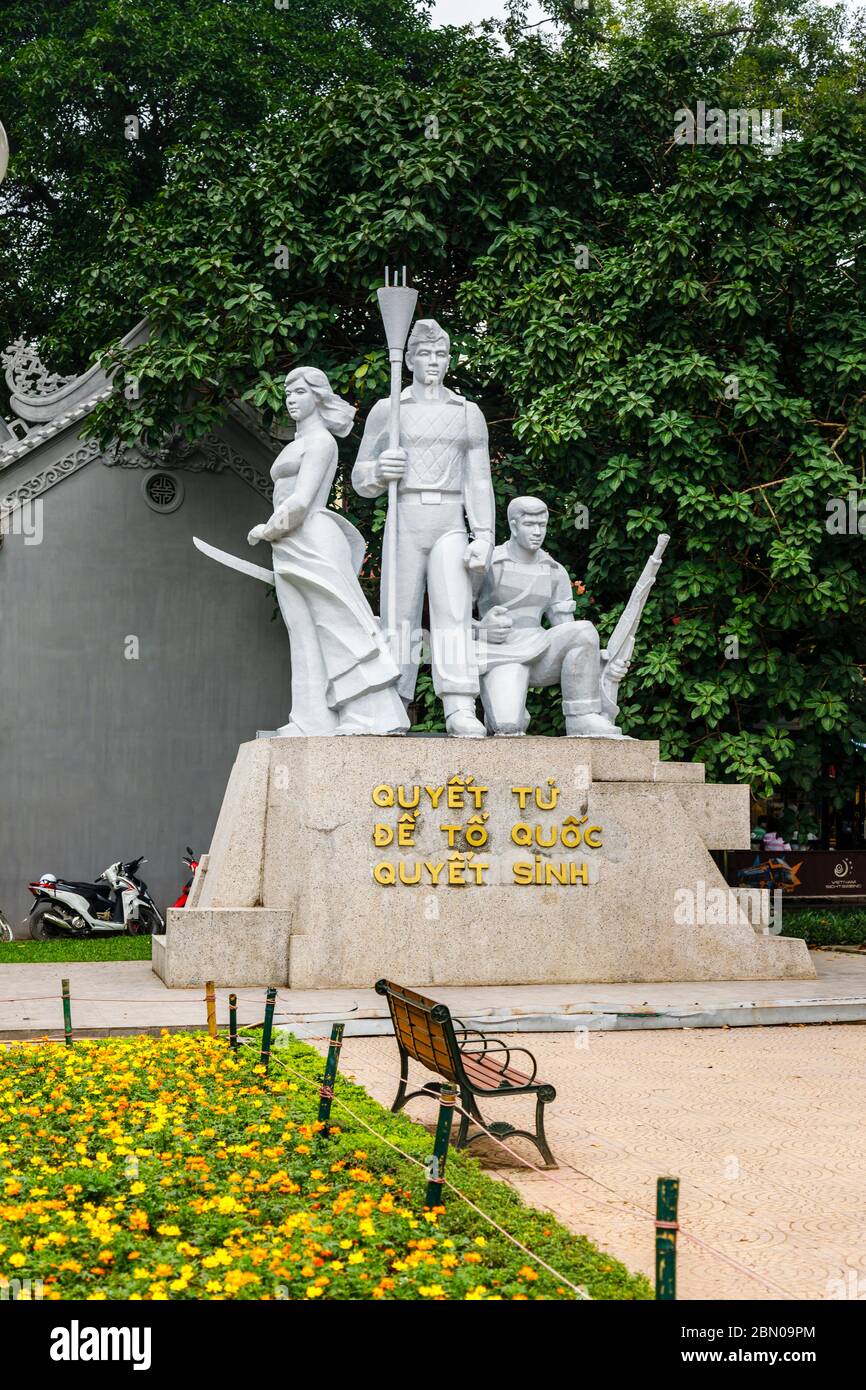 The Martyrs Monument, a patriotic memorial of the Vietnam War, near ...