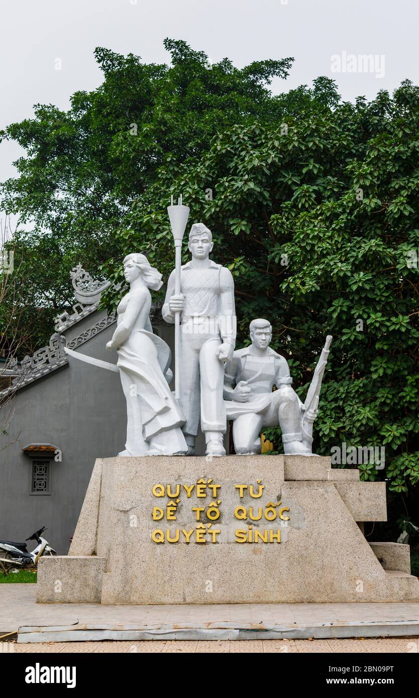 The Martyrs Monument, a patriotic memorial of the Vietnam War, near ...