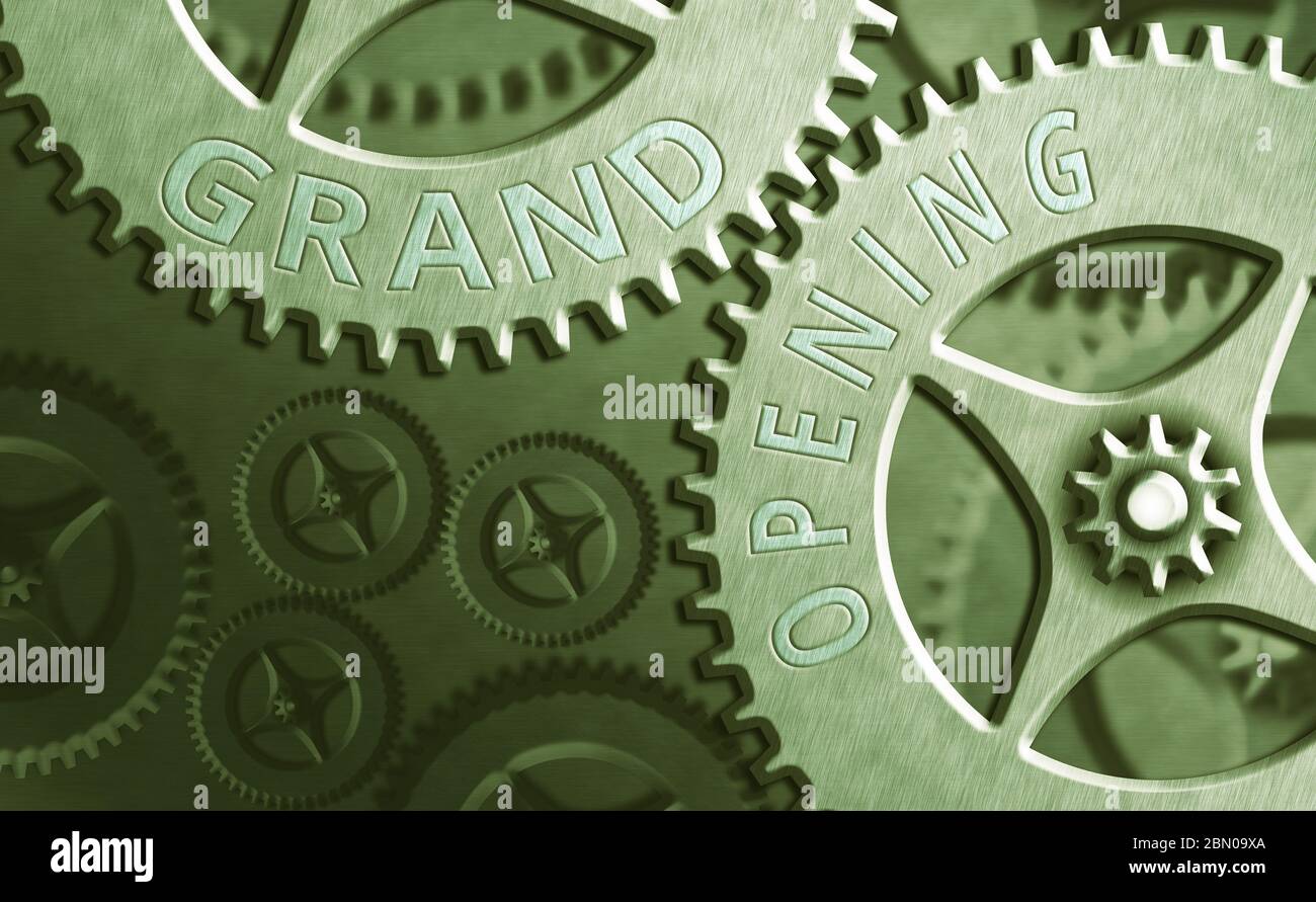 Conceptual hand writing showing Grand Opening. Concept meaning Ribbon ...