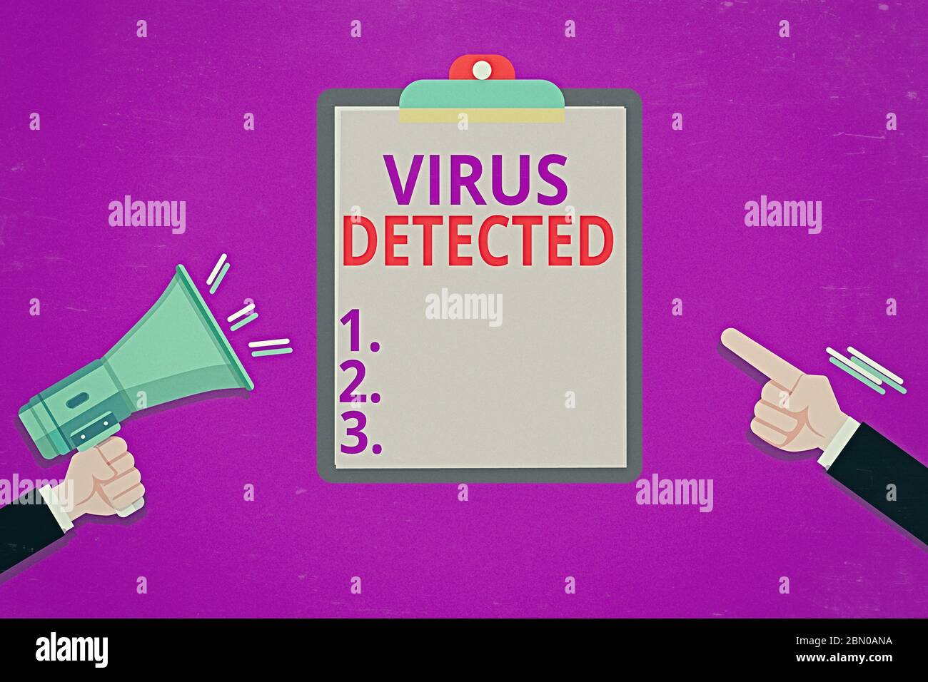 Conceptual hand writing showing Virus Detected. Concept meaning A ...