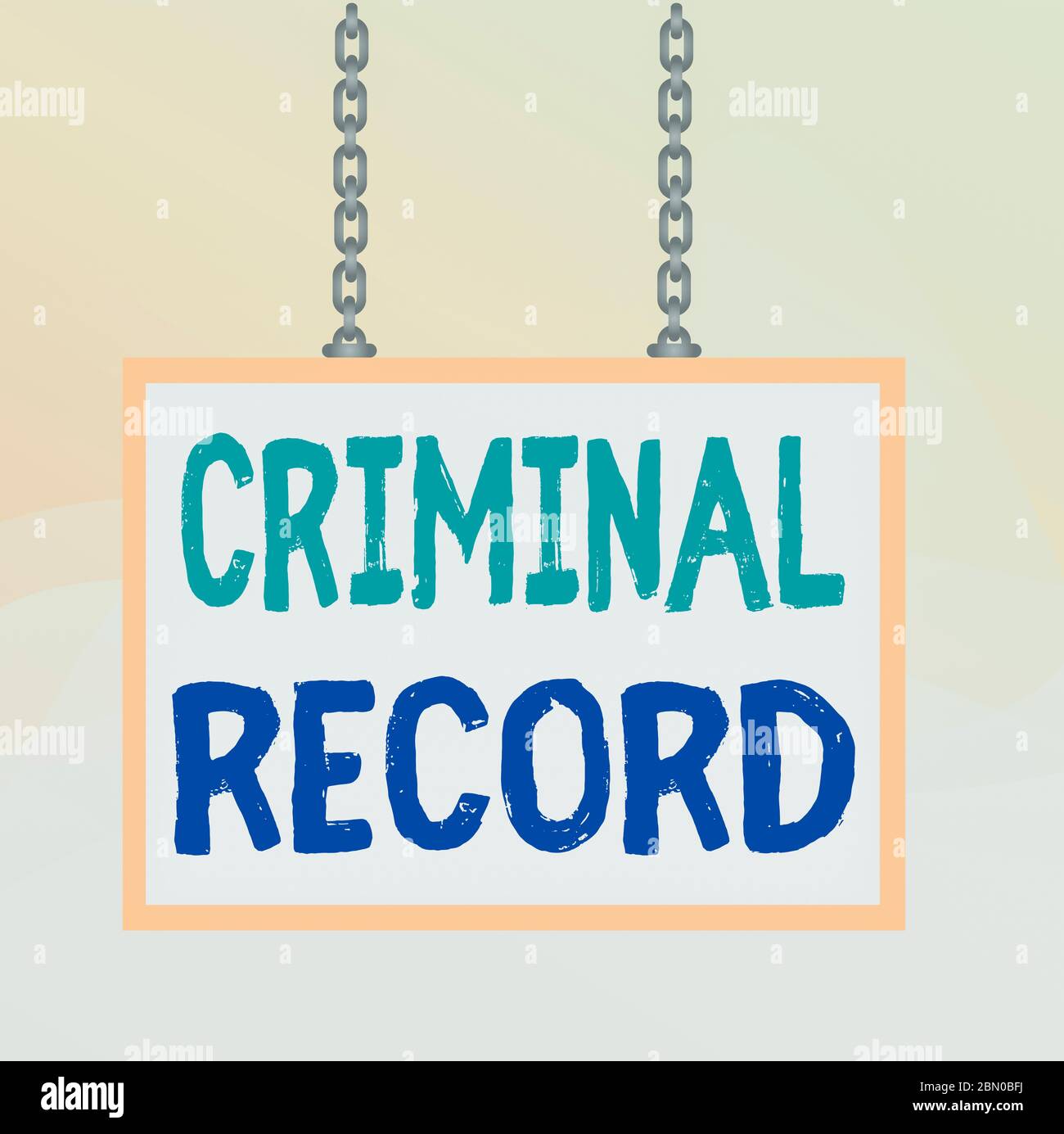 Writing note showing Criminal Record. Business concept for profile of ...