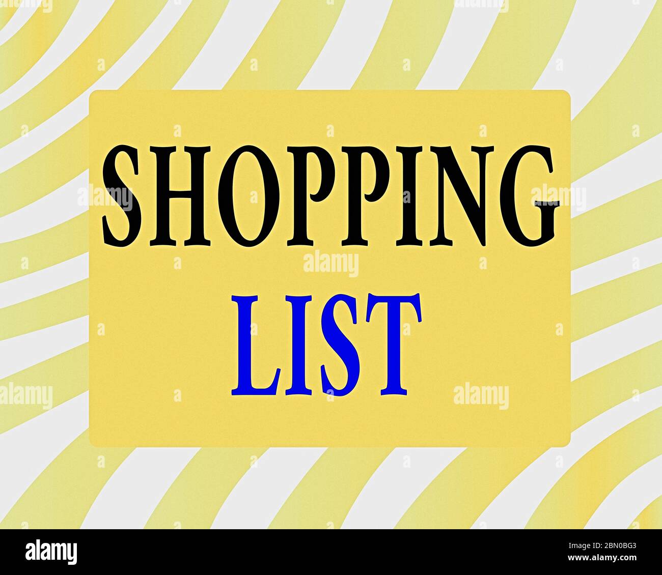 Word writing text Shopping List. Business photo showcasing Discipline ...