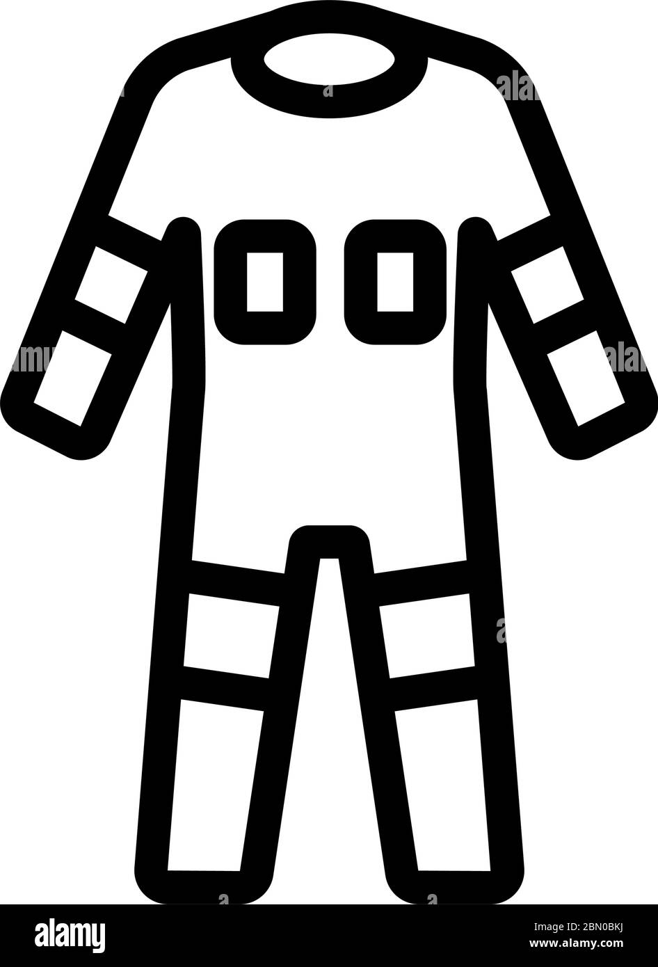 fully protective full body suit icon vector outline illustration Stock ...