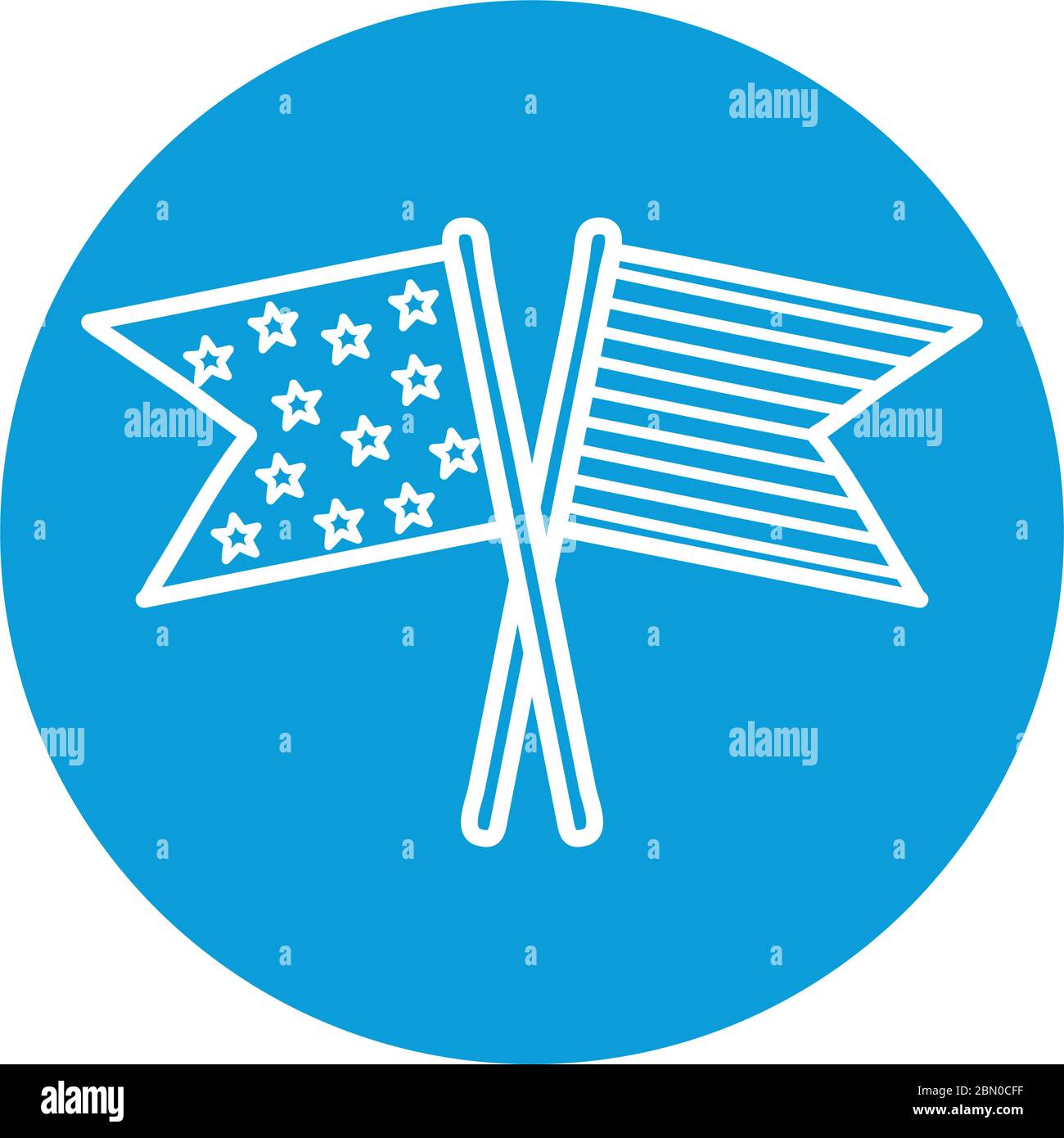Usa flags block style icon vector design Stock Vector Image & Art - Alamy