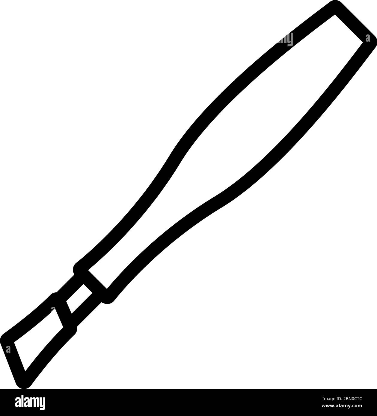 pusher scraper icon vector outline illustration Stock Vector Image ...