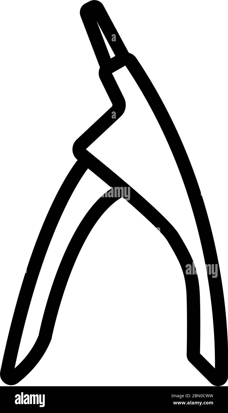 type of nail clippers icon vector outline illustration Stock Vector ...