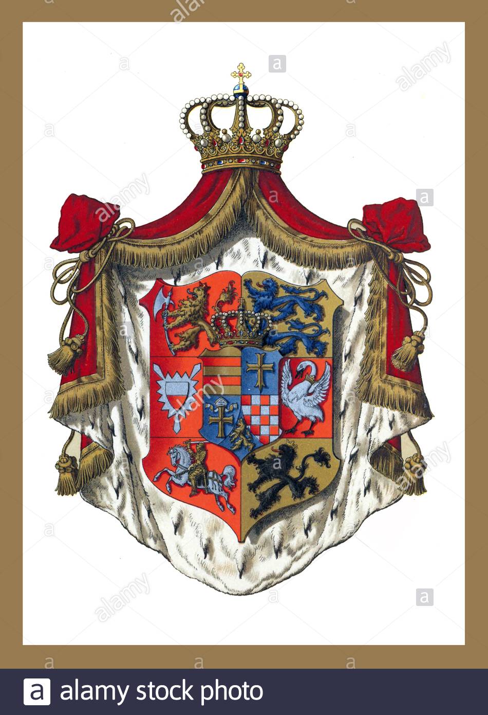 Heraldry Coat Arms Germany Kingdom High Resolution Stock Photography ...