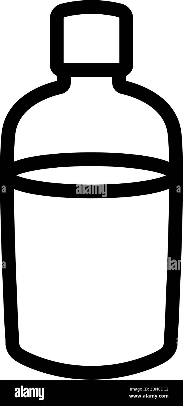 bottle of acetone icon vector outline illustration Stock Vector Image ...