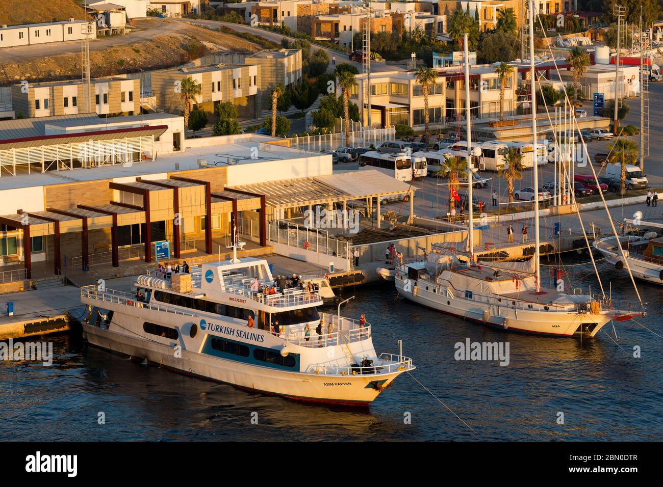 Ferry in Bodrum,Turkey,Mediterranean Stock Photo - Alamy