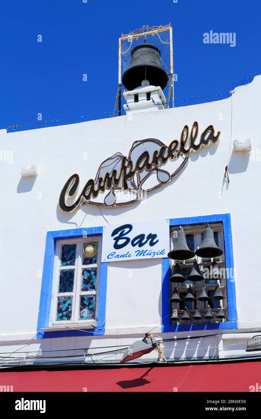 Downtown Bar, Bodrum, Mugla Province, Turkey Stock Photo - Alamy