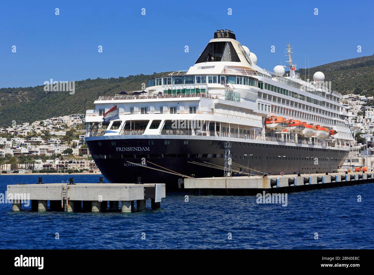 Prinsendam cruise ship, Bodrum, Mugla Province, Turkey Stock Photo - Alamy