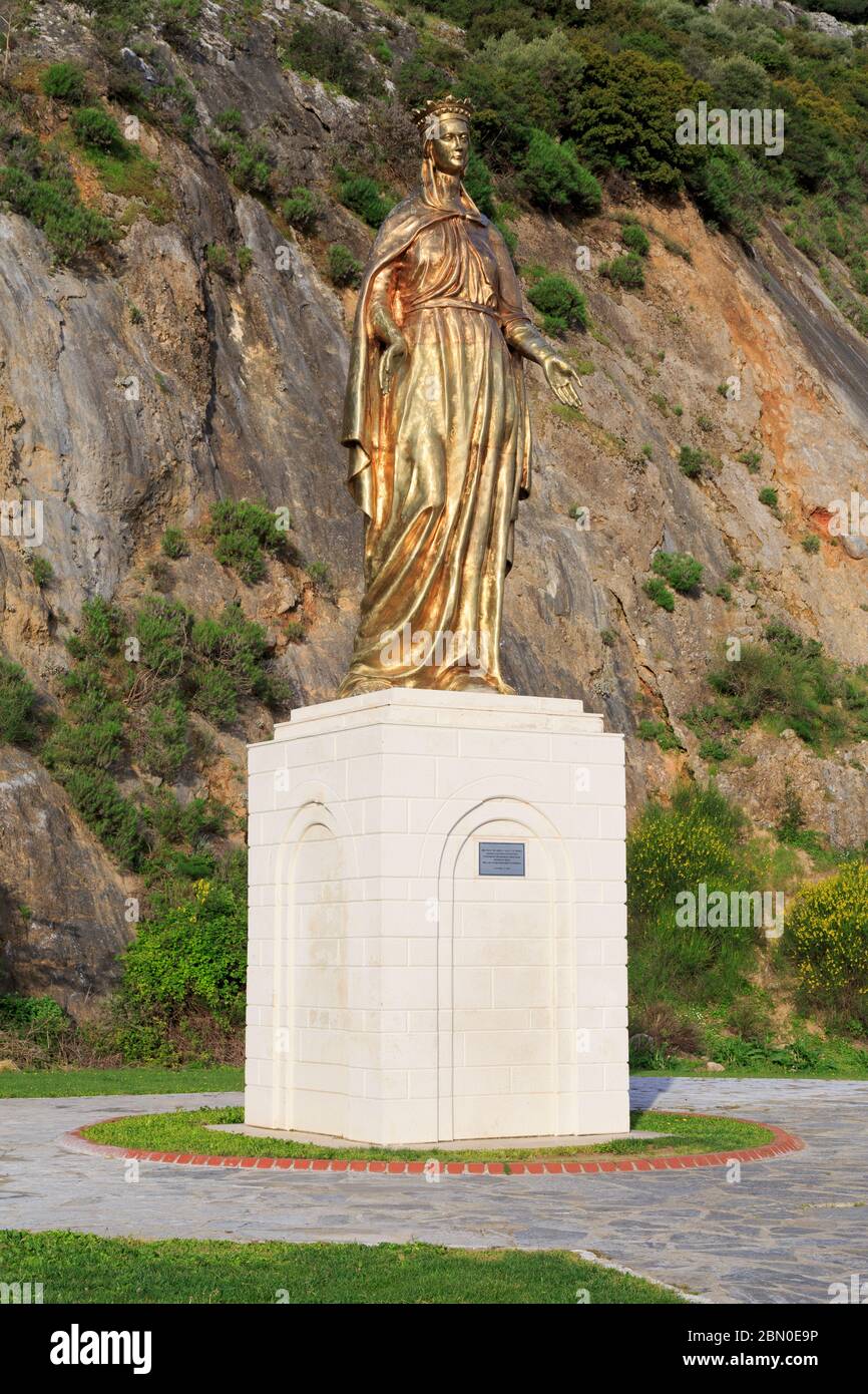 Virgin Mary Statue near Ancient Ephesus, Selcuk City, Turkey Stock ...