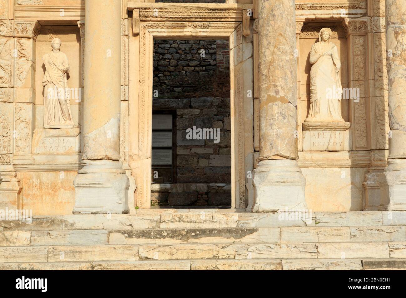 The Library of Celsus, Ephesus, Selcuk City, Izmir Province, Turkey ...