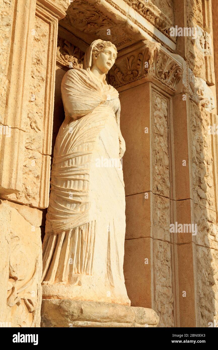 The Library of Celsus, Ephesus, Selcuk City, Izmir Province, Turkey ...