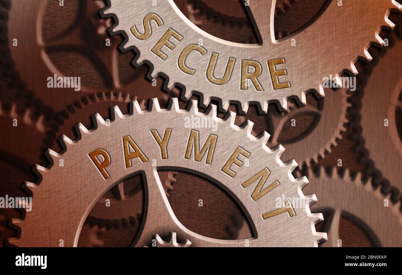 Text sign showing Secure Payment. Business photo showcasing Security of ...