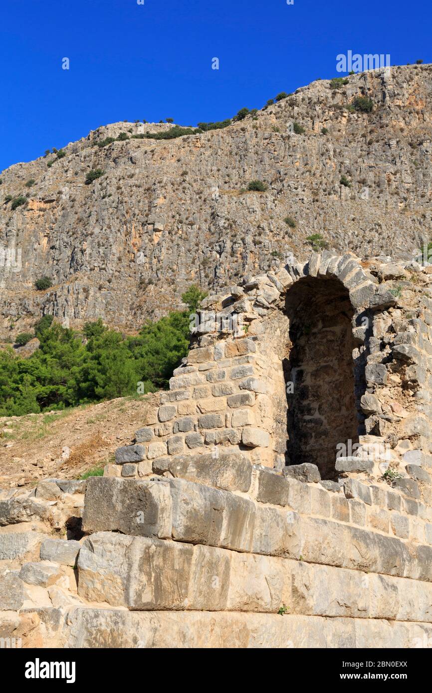 Thermal baths in Ancient Priene, Turkey Stock Photo - Alamy
