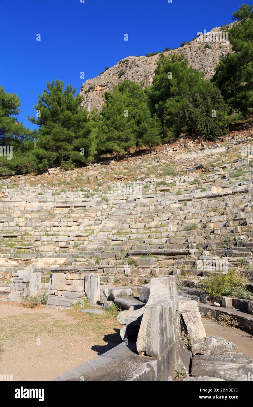 Theatre in Ancient Priene, Turkey Stock Photo - Alamy