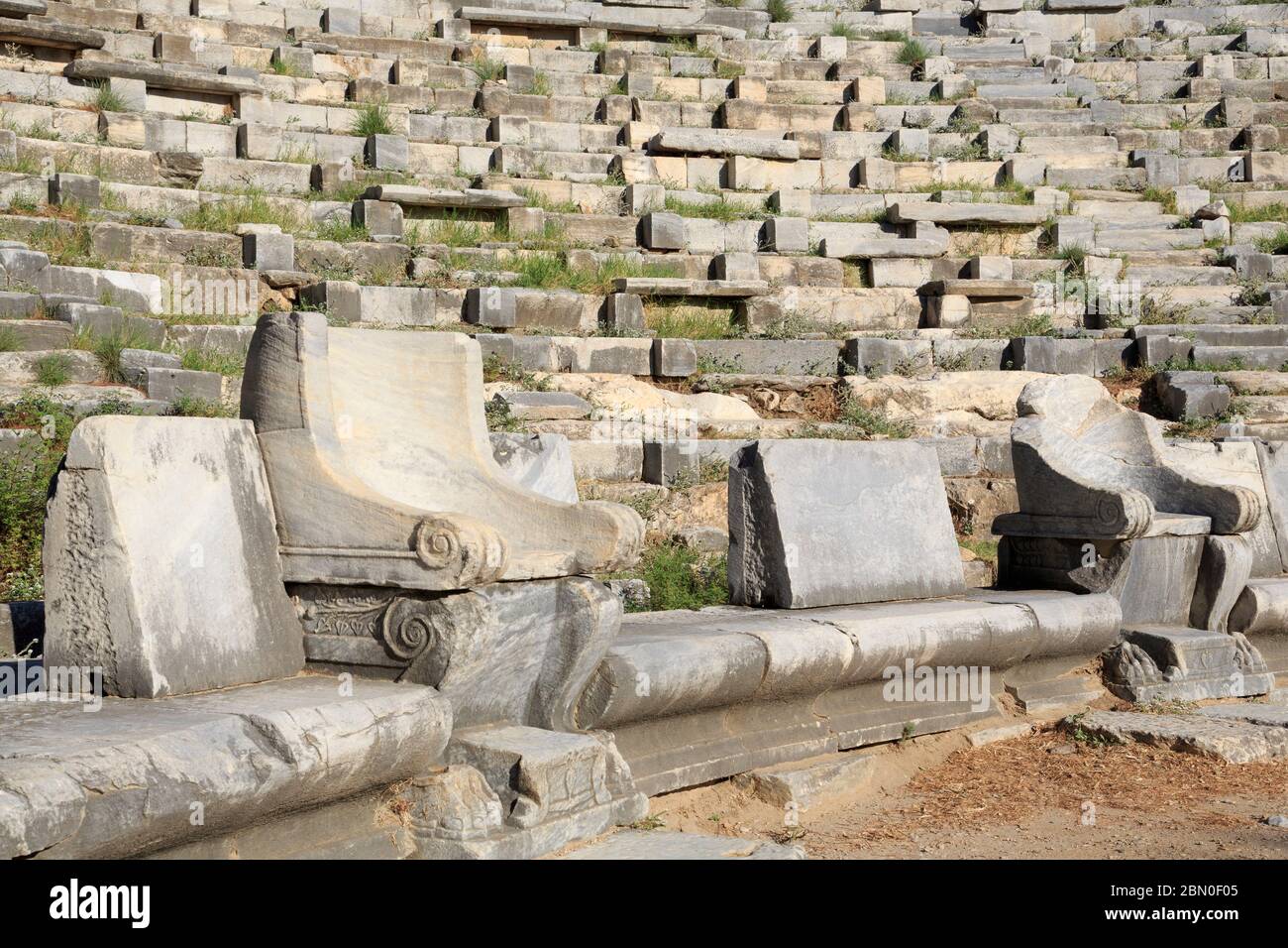 Theatre in Ancient Priene, Turkey Stock Photo - Alamy