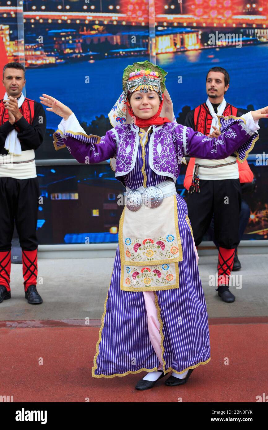 Traditional Turkish dancer,Kusadasi,Aydin,Province,Turkey,Mediterranean ...