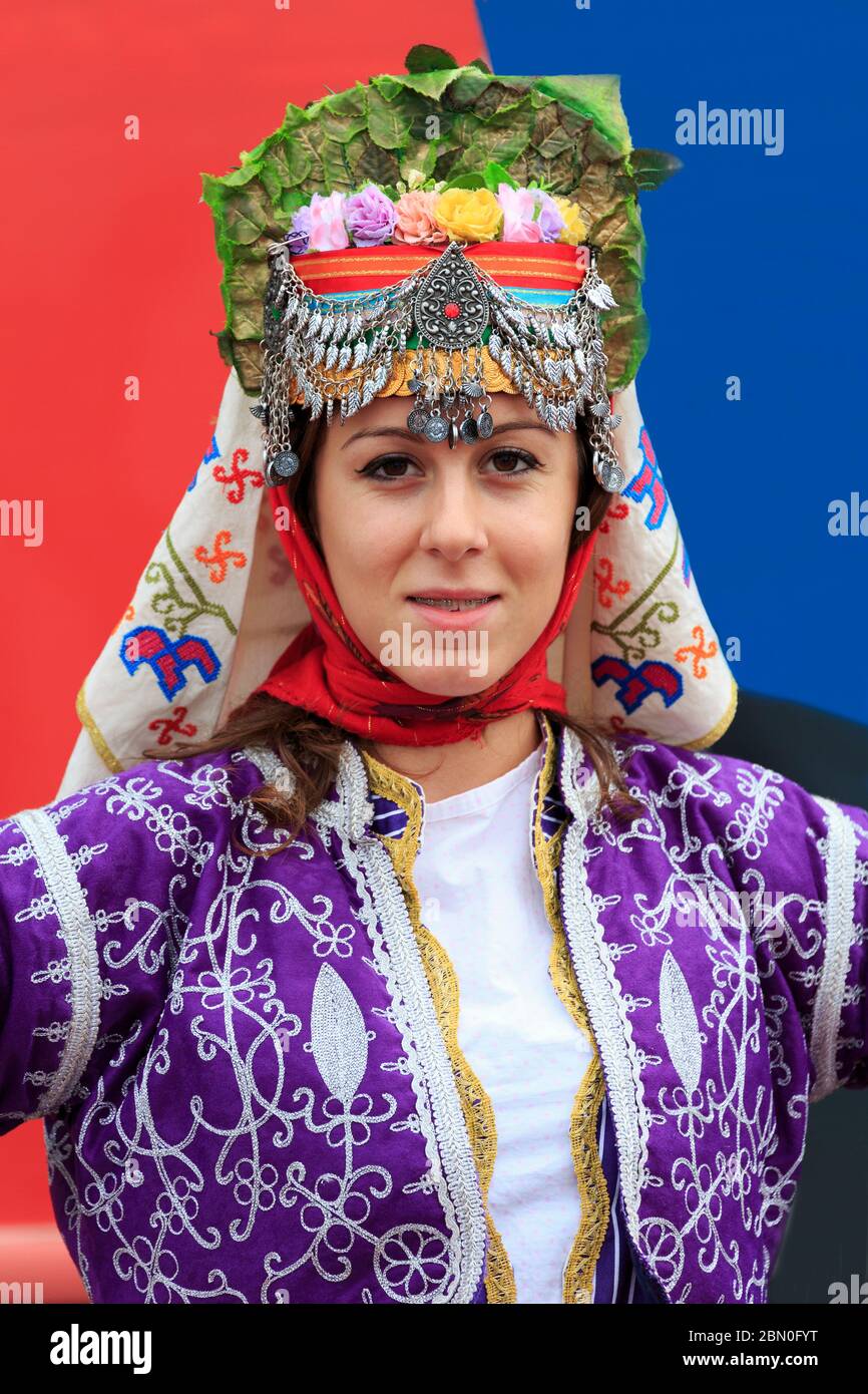 Traditional Turkish dancer,Kusadasi,Aydin,Province,Turkey,Mediterranean ...