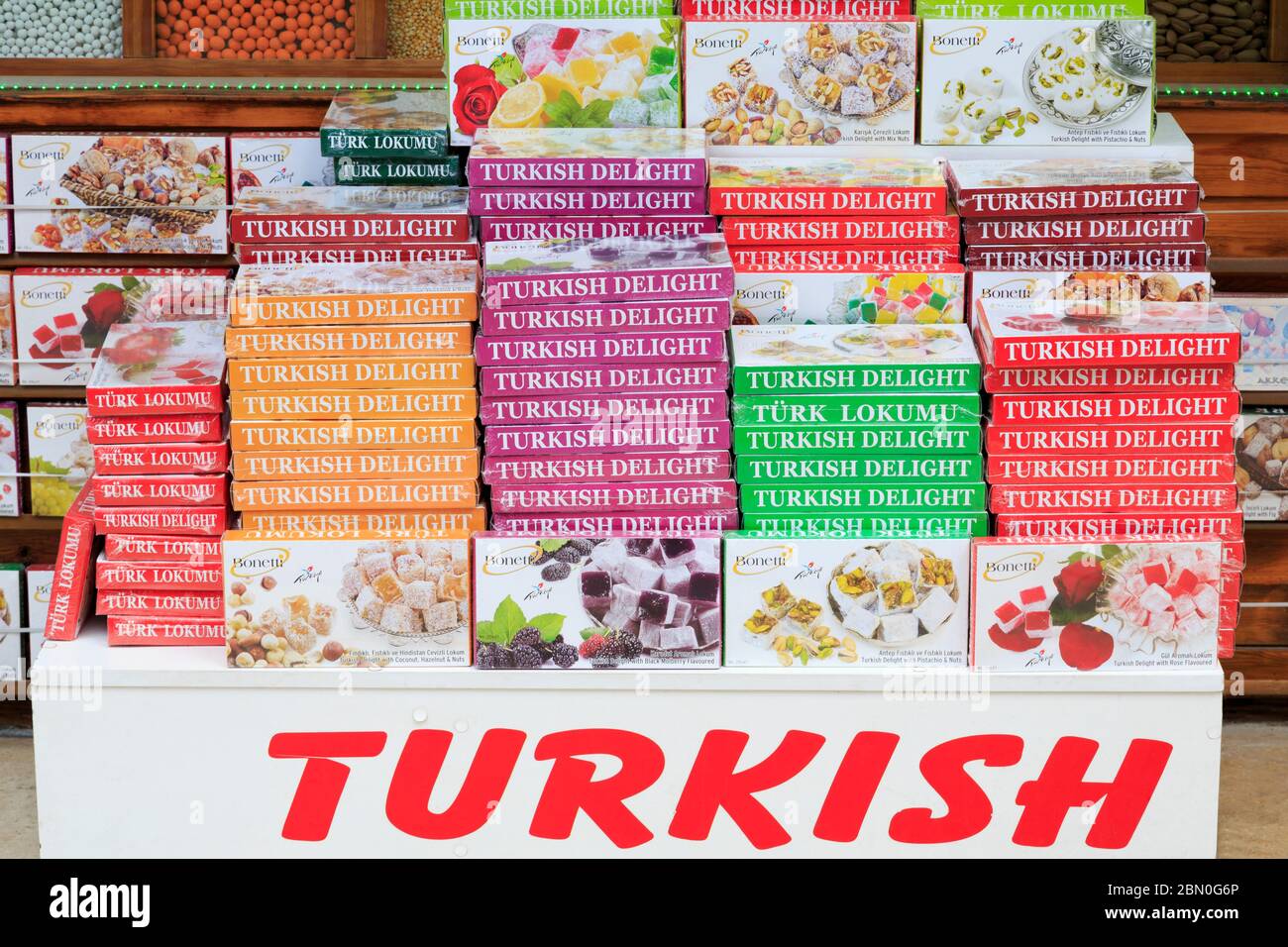 Turkish Delight candy in store,Kusadasi,Aydin,Province,Turkey ...