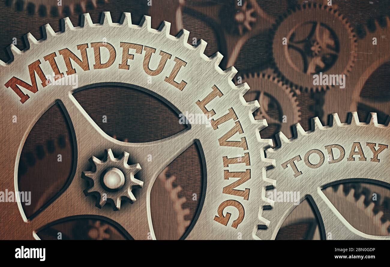 Word writing text Mindful Living. Business photo showcasing Fully aware ...
