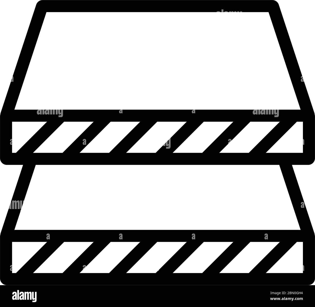 concrete plates icon vector outline illustration Stock Vector Image ...