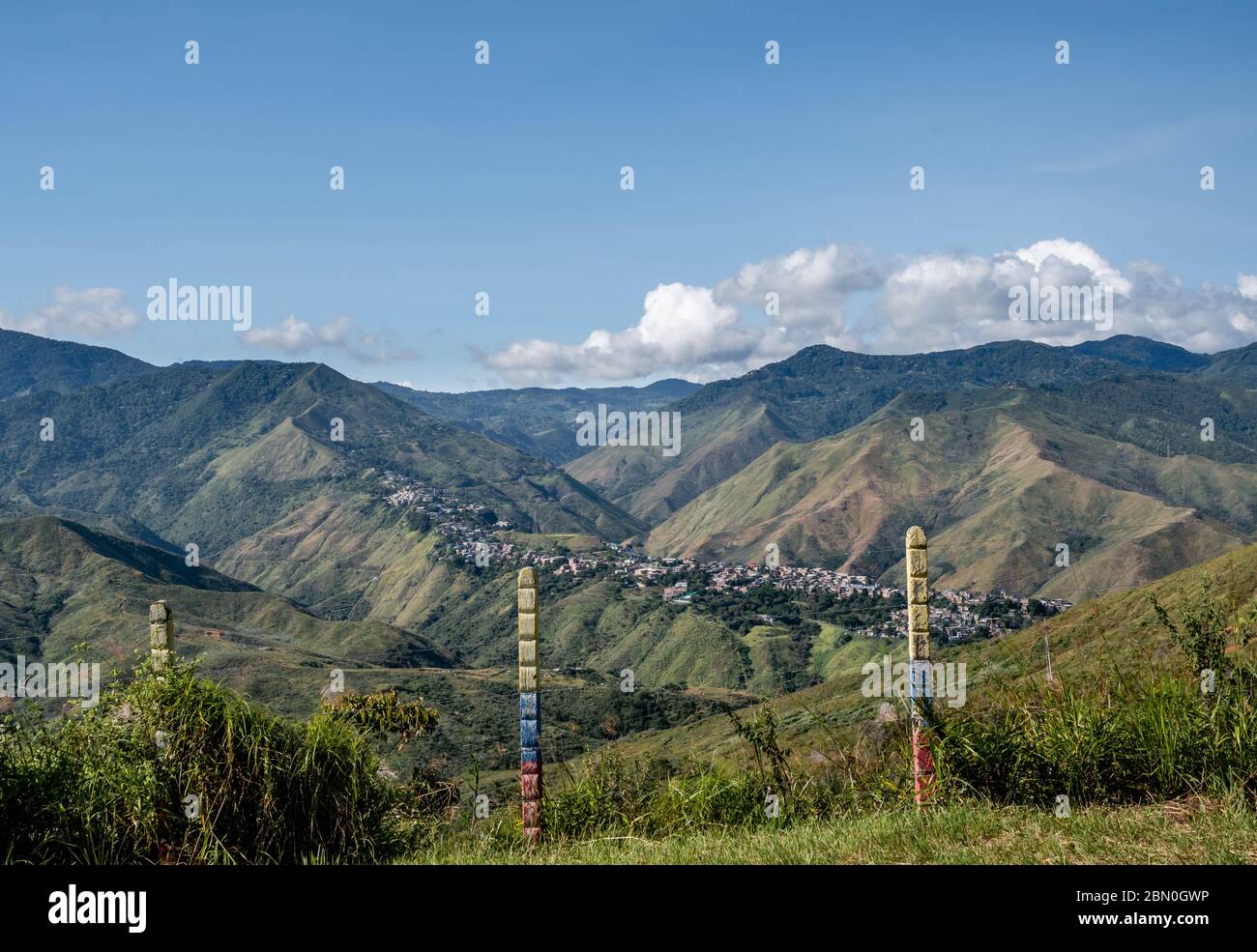 photo of city of Cali taken from the top of Cristo del Rey in Cali ...