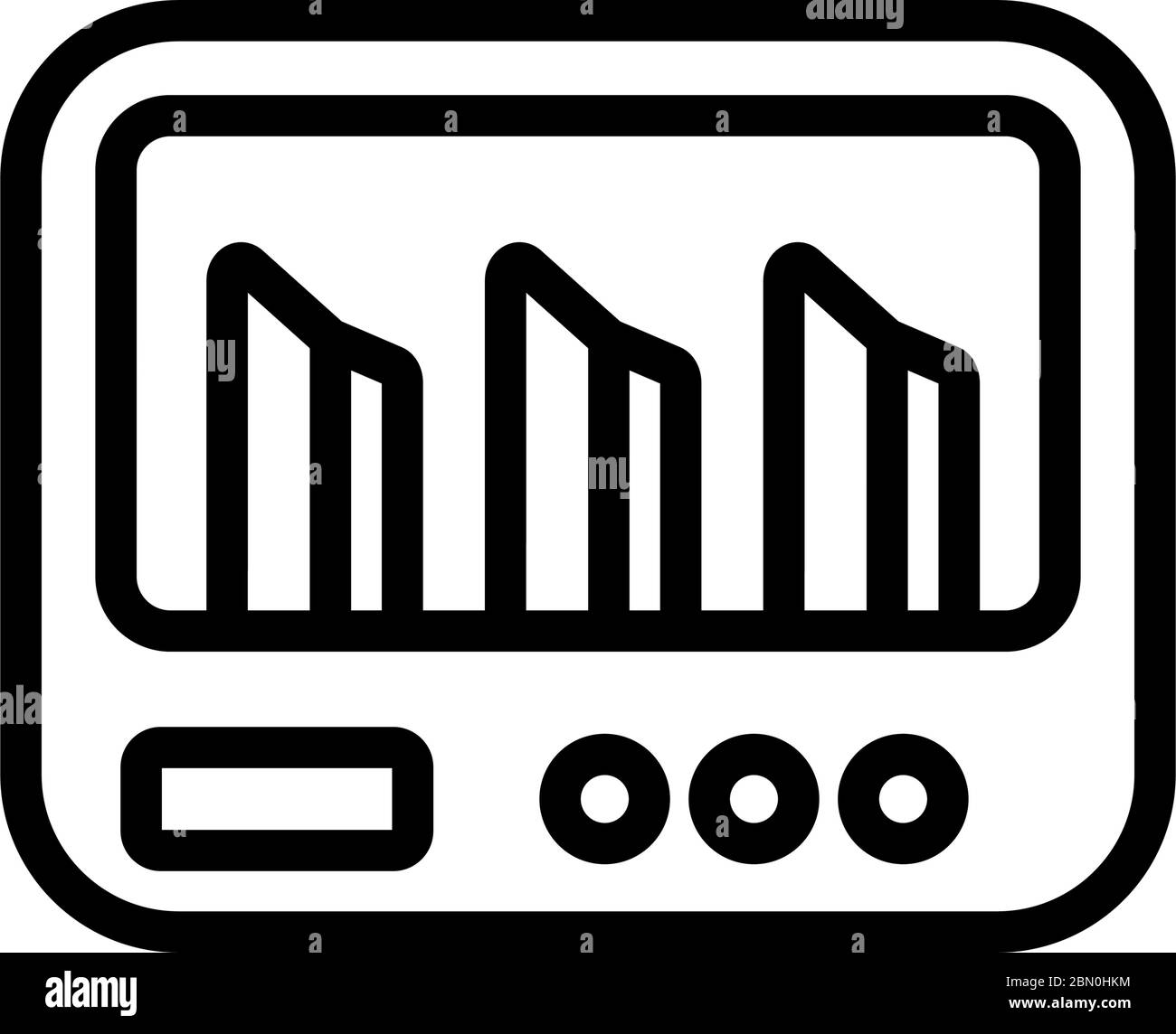 dishwasher control panel icon vector outline illustration Stock Vector ...