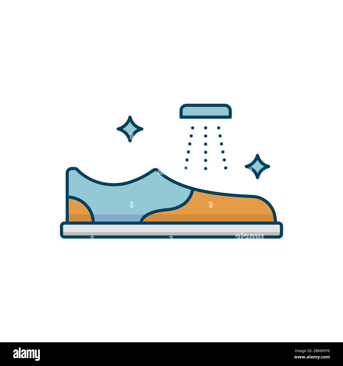 Wash your shoes vector icon symbol cleaning isolated on white ...