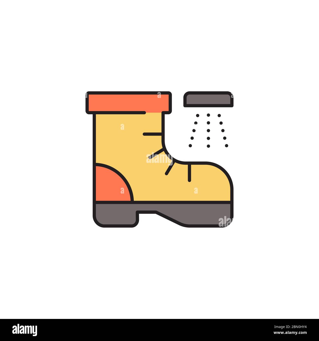 Wash your shoes vector icon symbol cleaning isolated on white ...