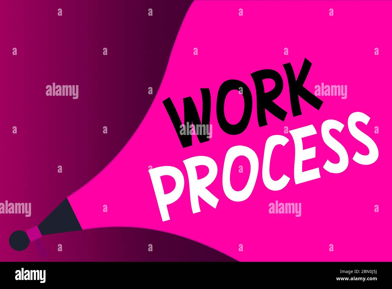 Conceptual hand writing showing Work Process. Concept meaning Standard ...