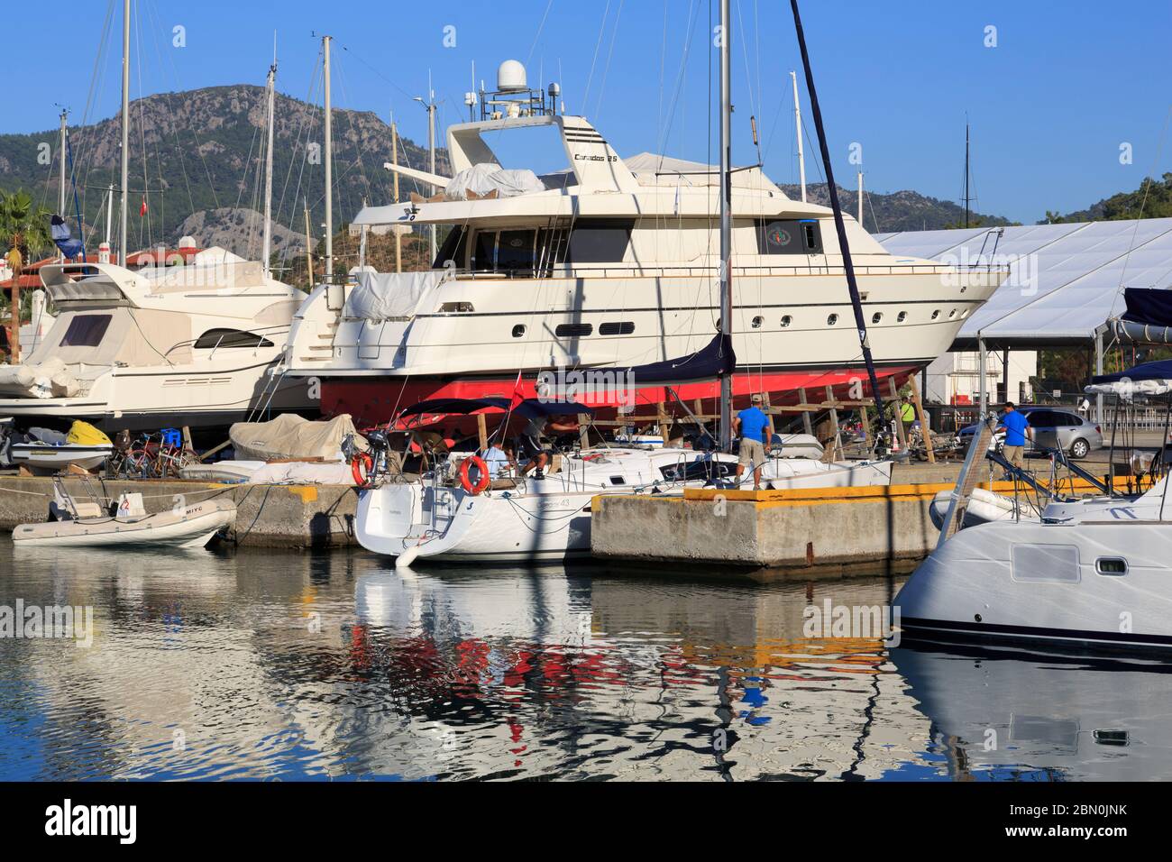 Dry dock in Marmaris,Turkey,Mediterranean Stock Photo - Alamy