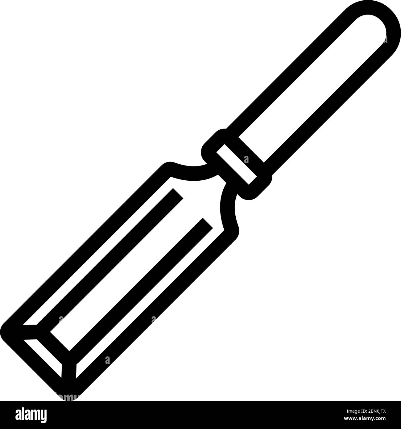 Tool Chisel Icon Vector Outline Illustration Stock Vector Image And Art