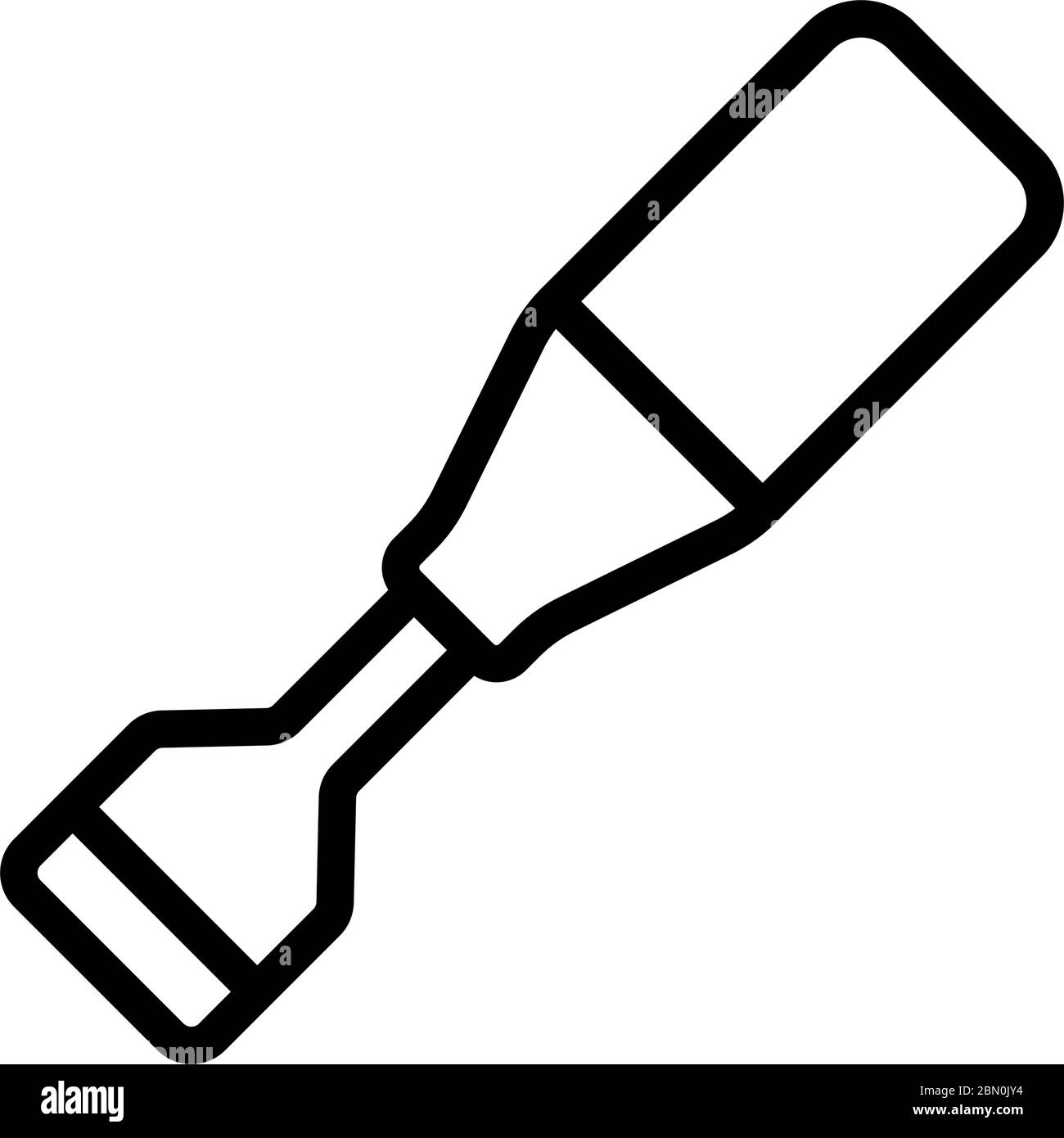 small hand spatula icon vector outline illustration Stock Vector Image ...