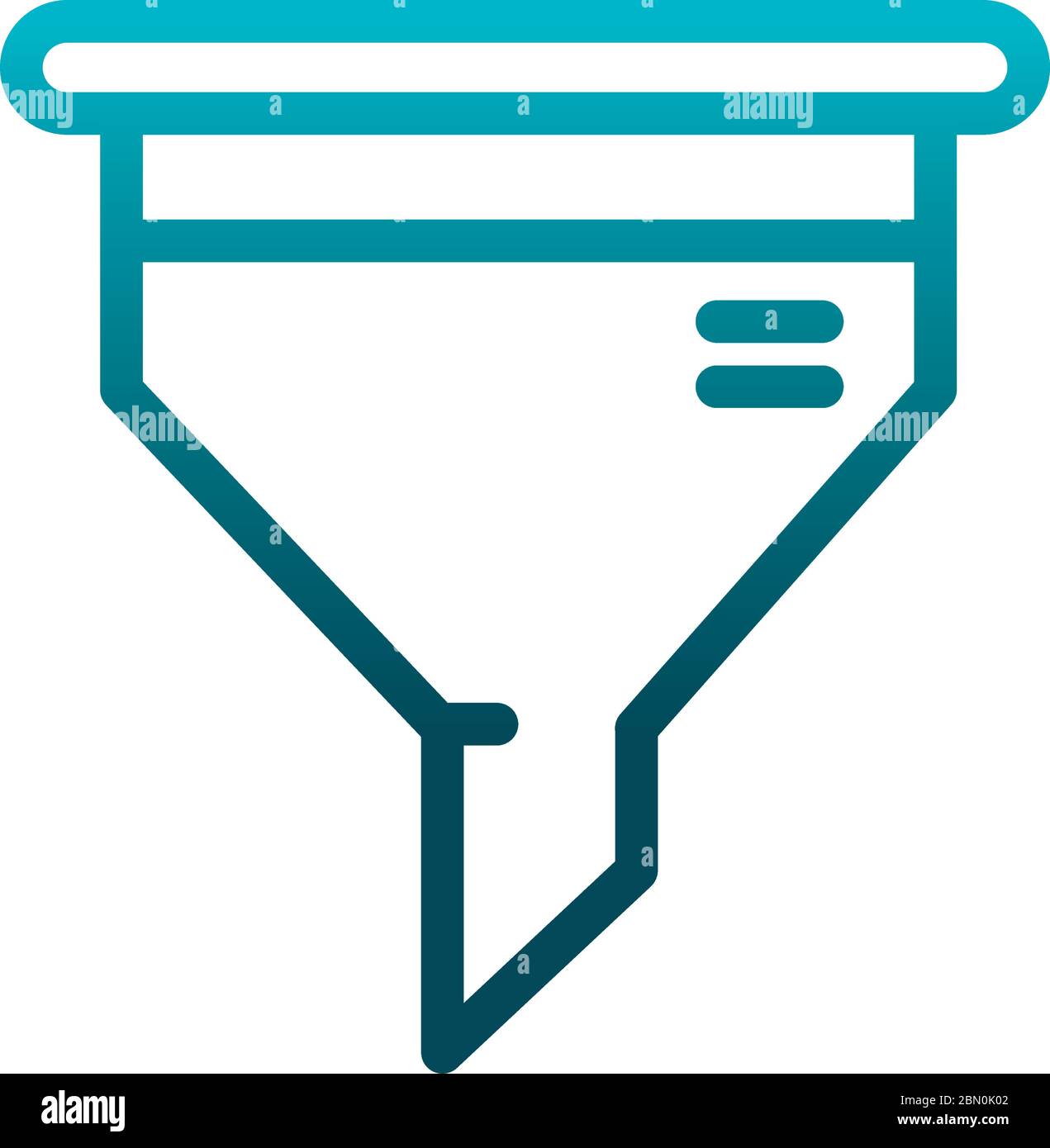 funnel laboratory science and research vector illustration gradient ...