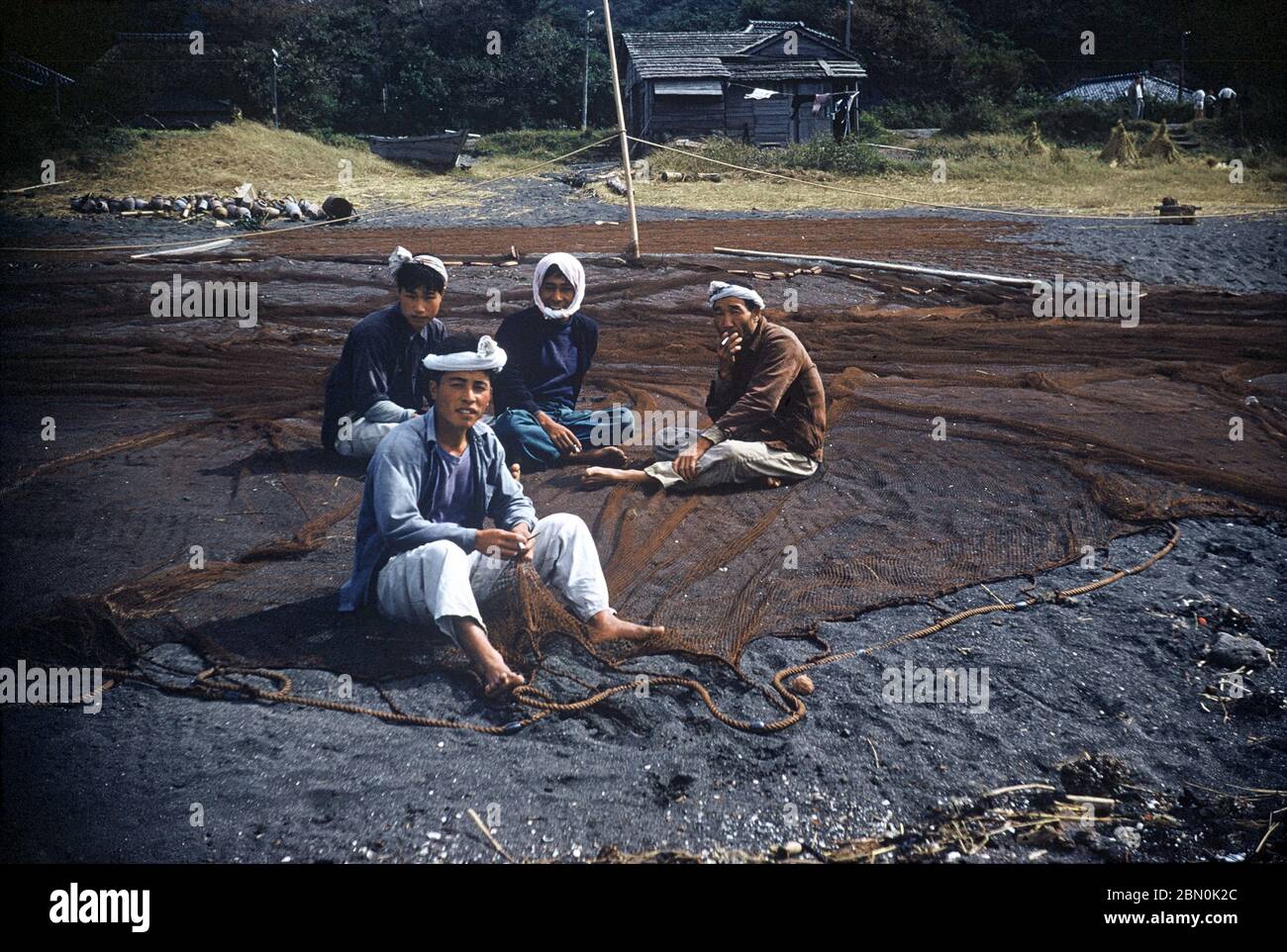 [ 1950s Japan - Japanese Fishermen at Work ] — Japanese fishermen at ...