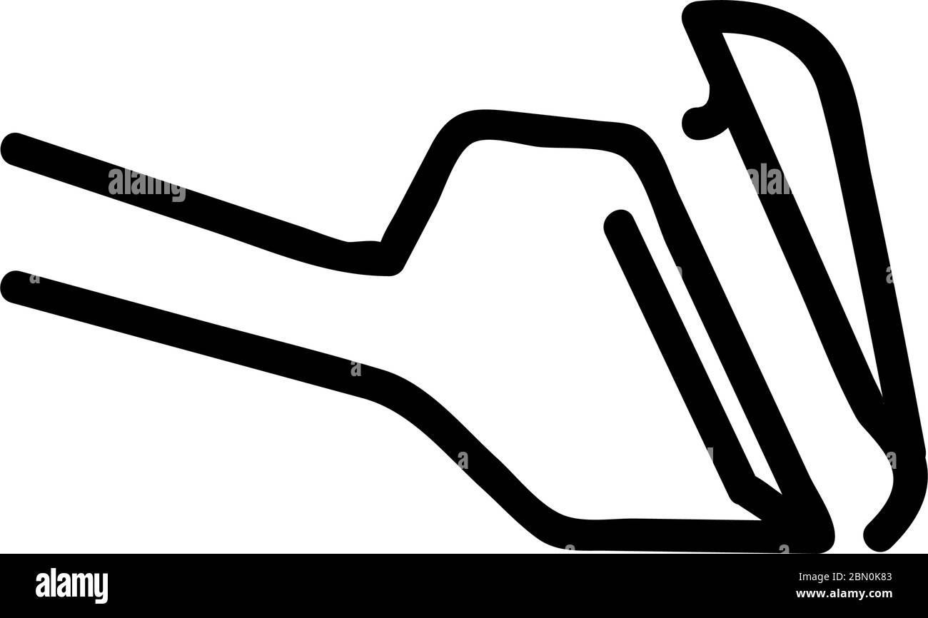 scrape away unnecessary with blade icon vector outline illustration ...